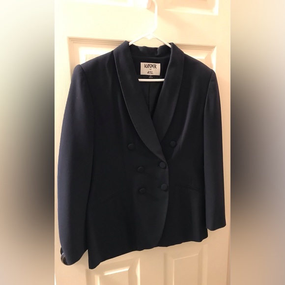 Kasper | Jackets & Coats | Kasper Vintage Two Piece Navy Suit | Poshmark